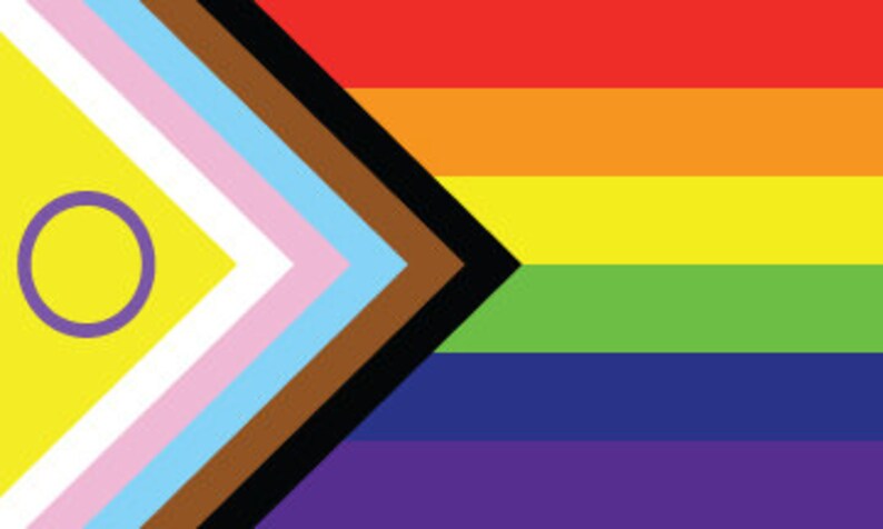 Progress Pride Flag Lgbtq Indoor Outdoor Waterproof Intersex Inclusive