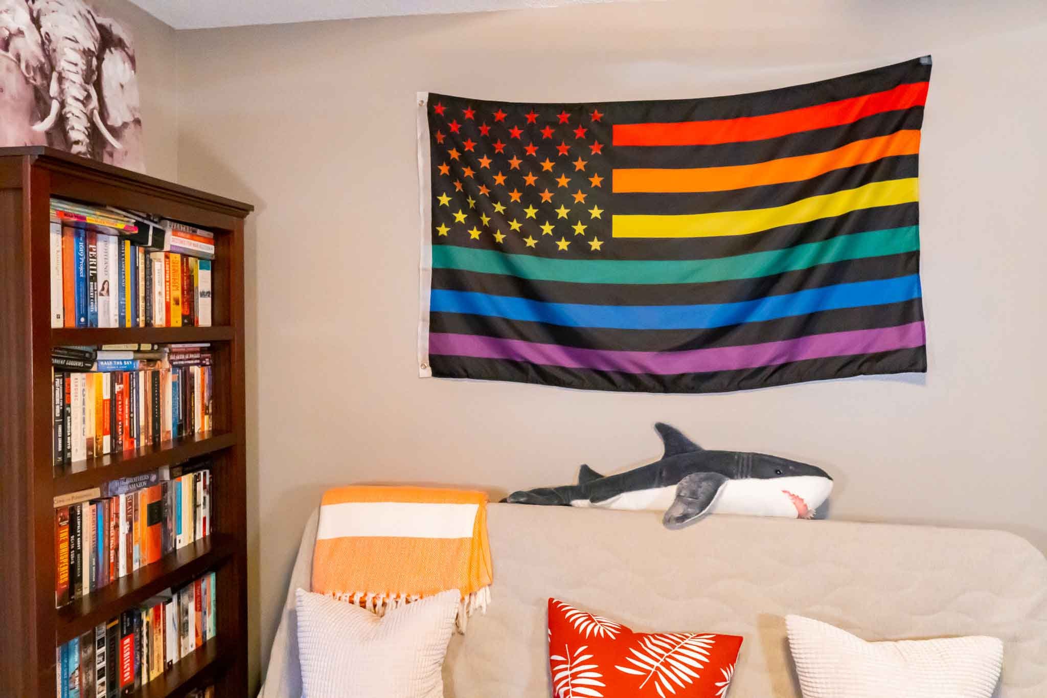 USA Gay Pride Flag 3'x5' LGBTQ Indoor Outdoor Waterproof Poly Us Flag ...