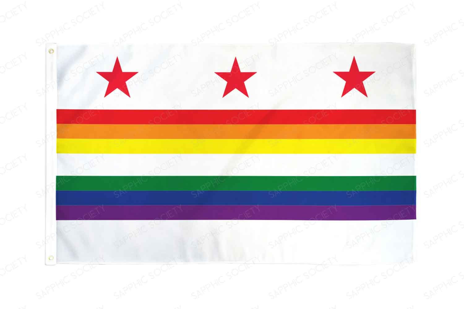 Washington D.C. Gay Pride Flag 3'x5' LGBTQ Indoor - Etsy