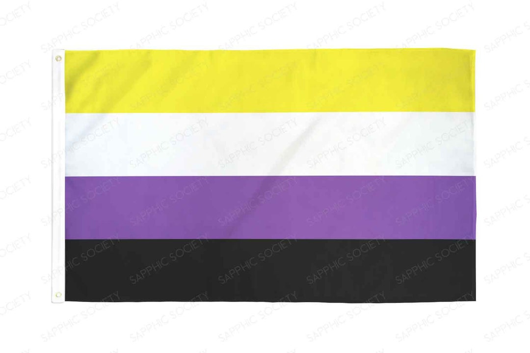 Nonbinary Pride Flag 3'x5' LGBTQ Indoor Outdoor Waterproof Polyester ...
