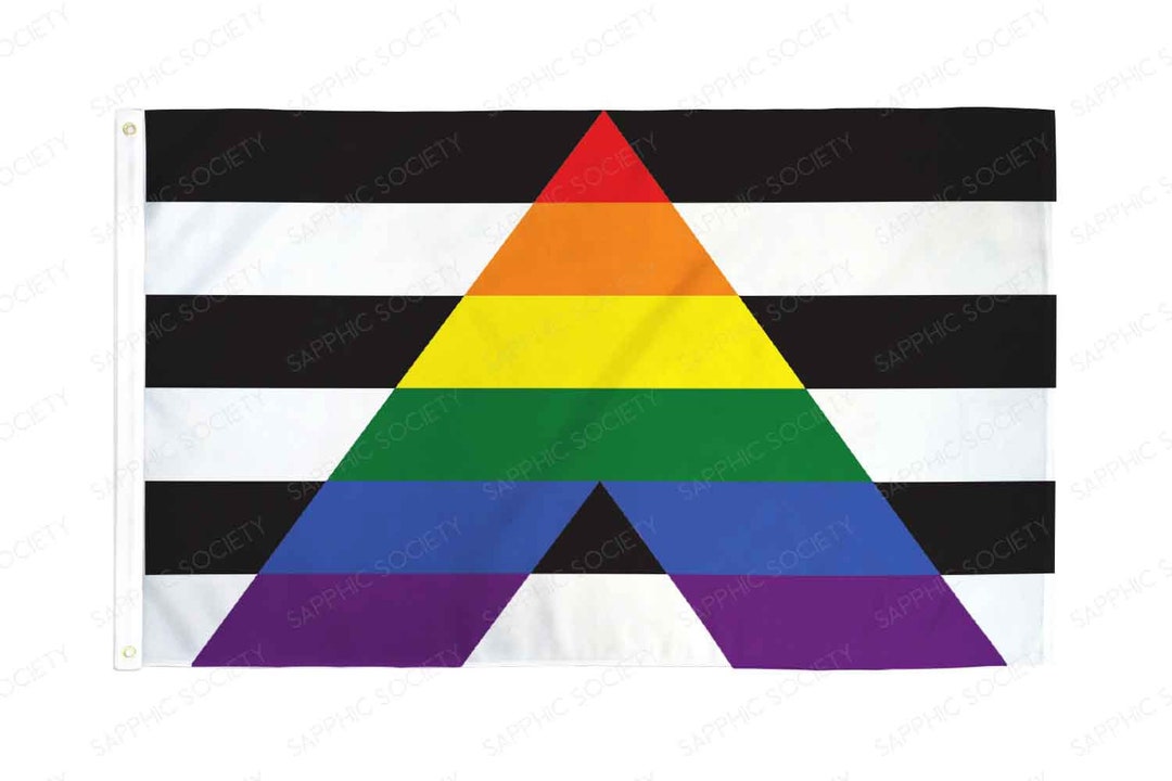Straight Ally Pride Flag 3'x5' LGBTQ Indoor Outdoor Waterproof ...