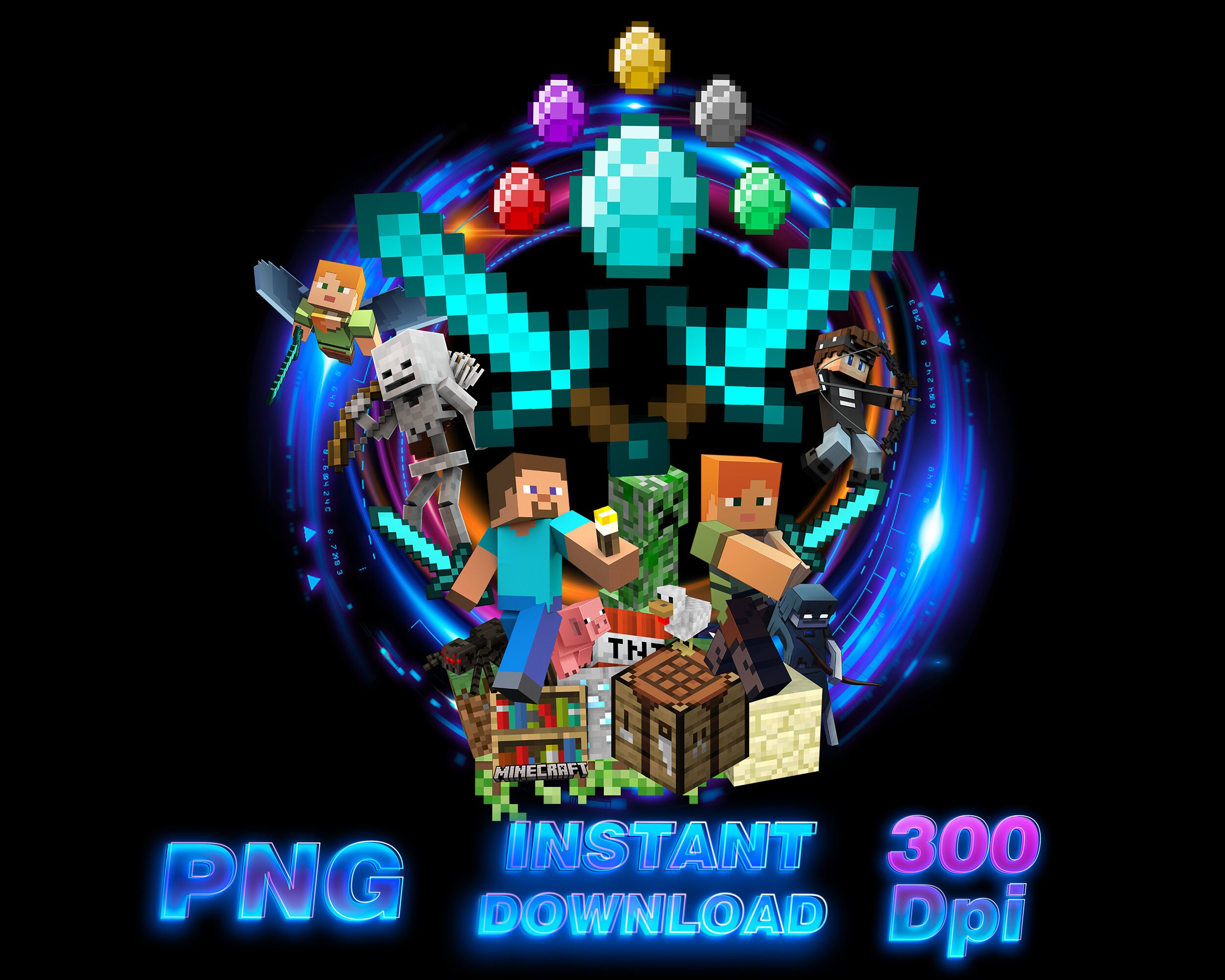 Minecraft PNG Minecraft Clipart Art Minecraft Shirt Png - Etsy Australia