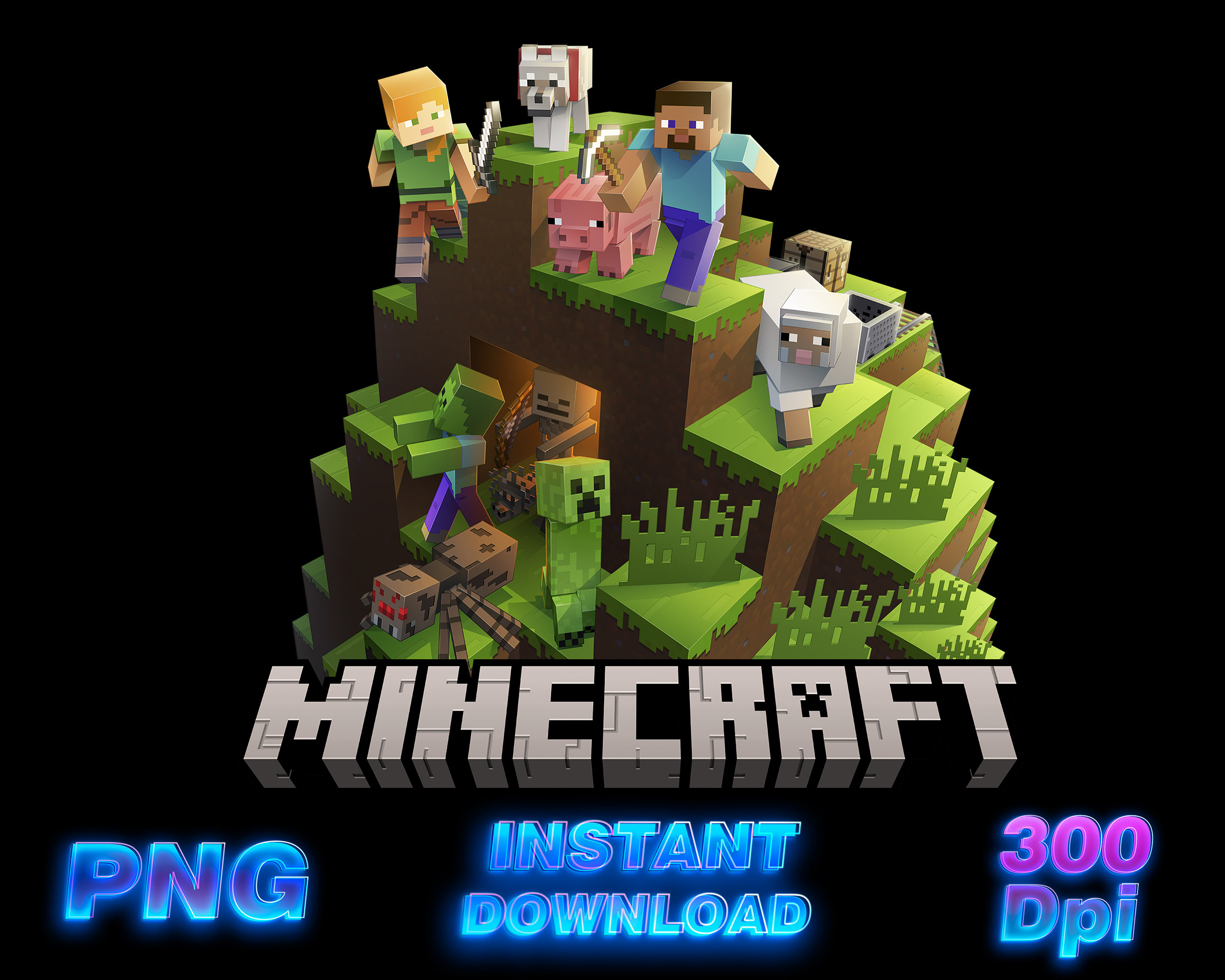 Minecraft PNG Minecraft Clipart Art Minecraft Shirt Png - Etsy Australia