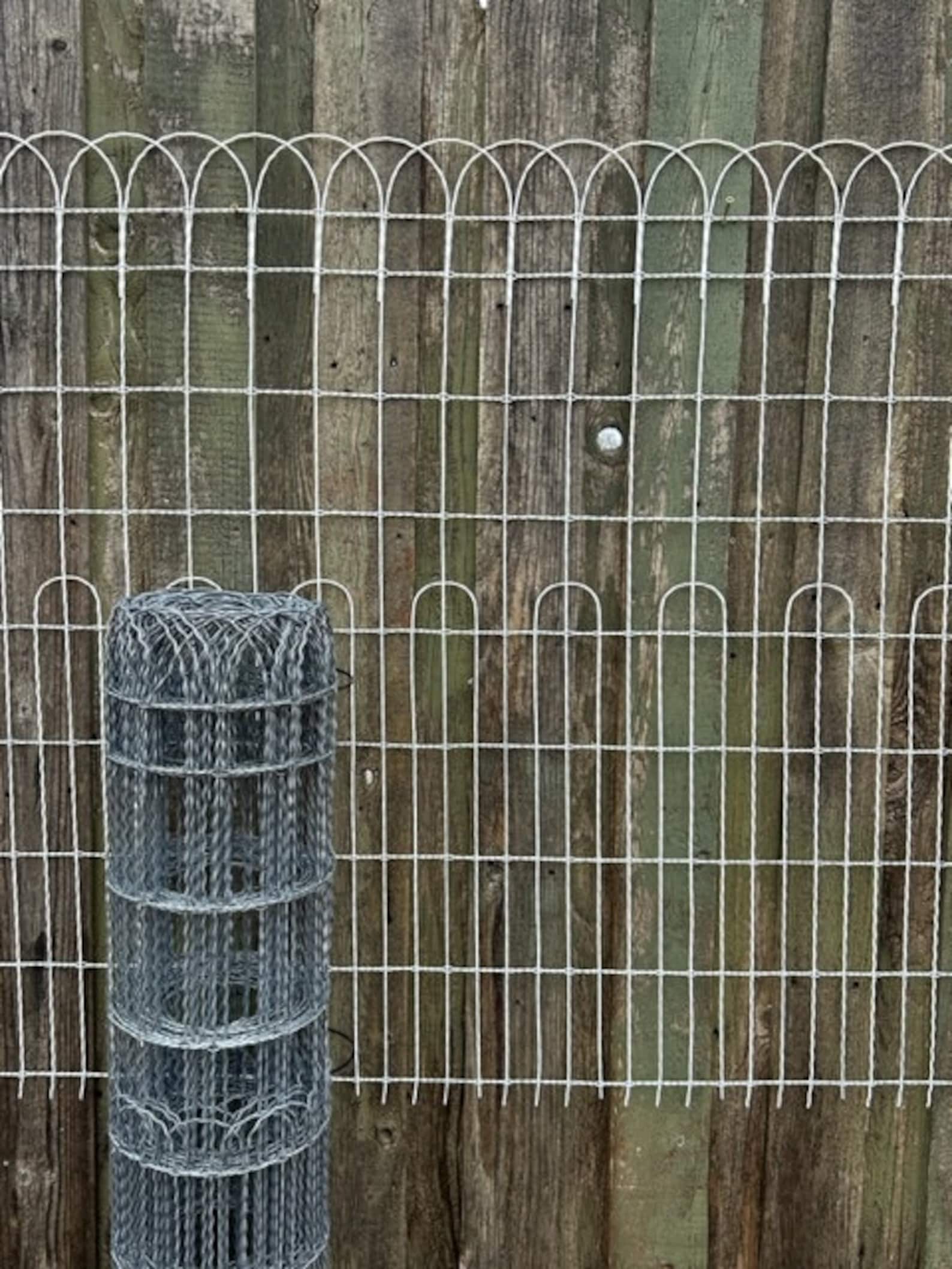 25' X 36" Galvanized Loop Woven Wire Old Fashioned Yard Fence ...