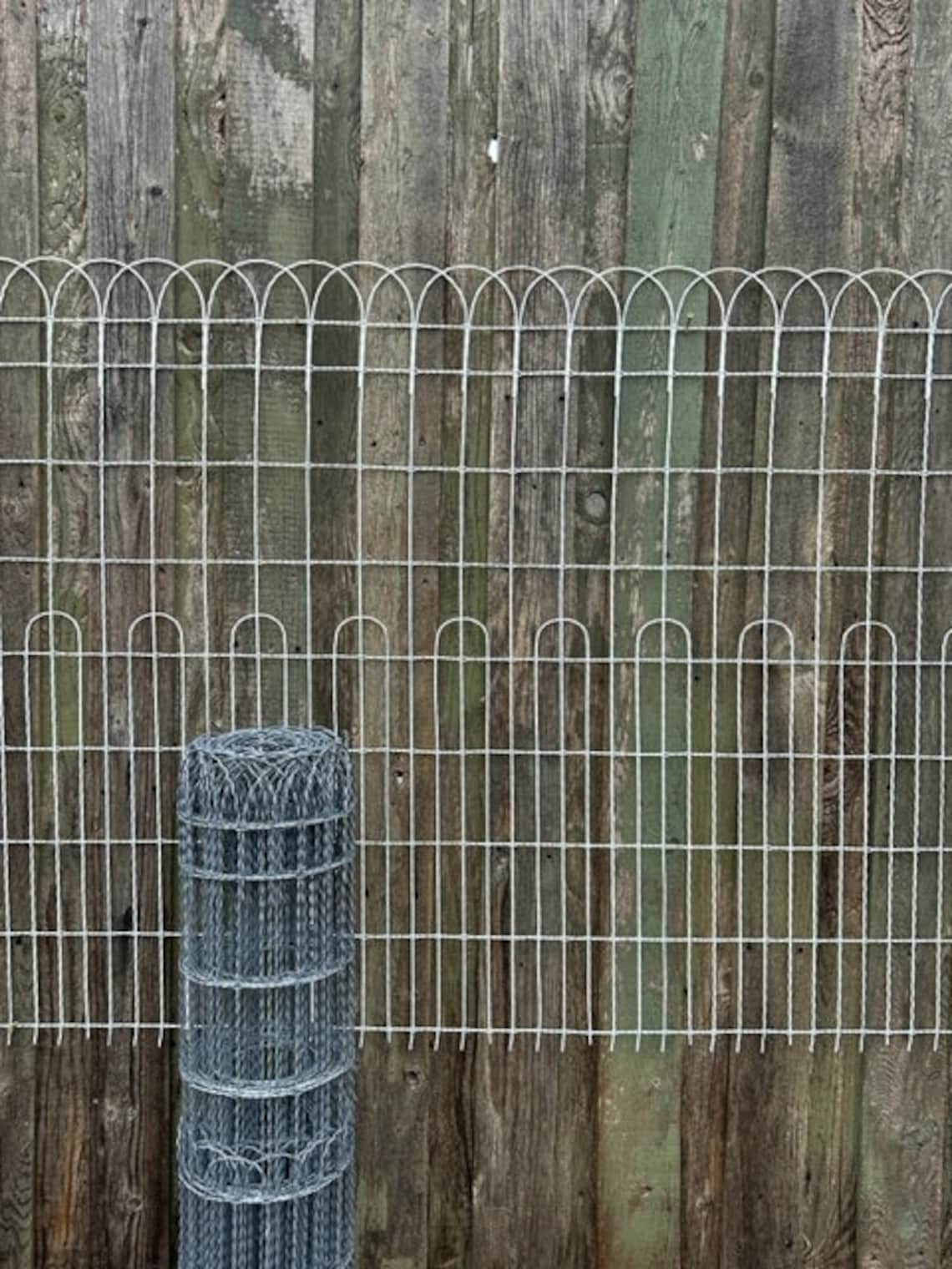 100 Ft X 4 Ft Galvanized Loop Woven Wire Old Fashioned Yard Fence ...