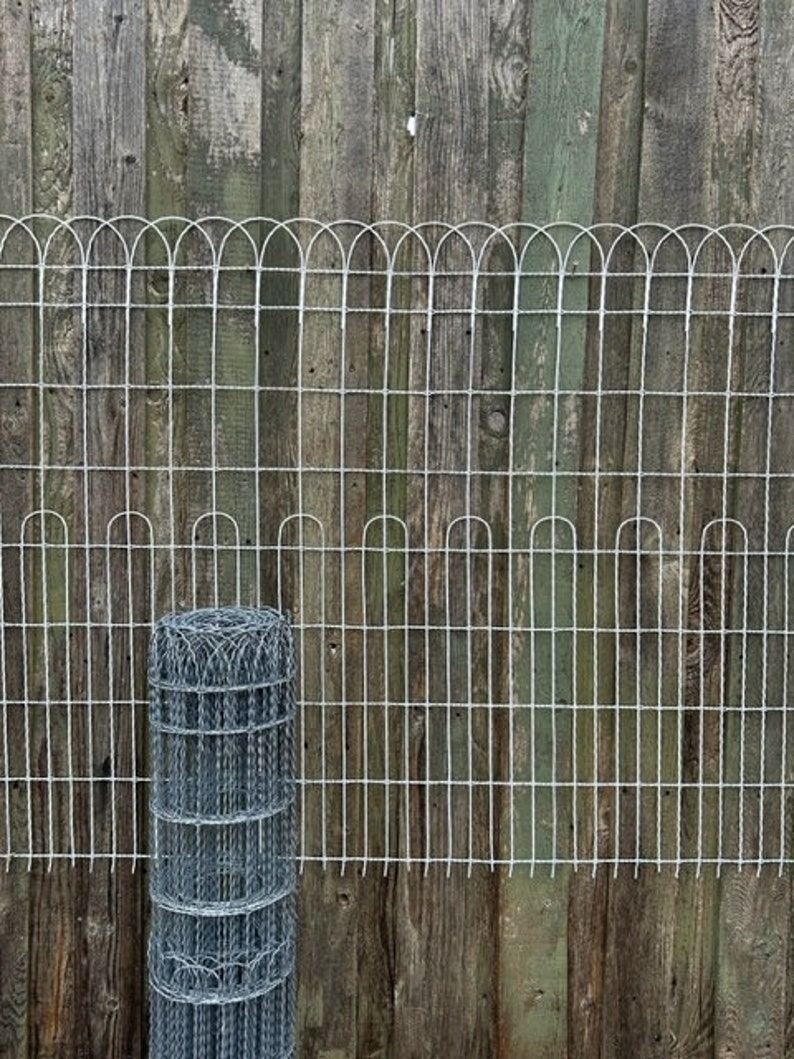 100 Ft X 4 Ft Galvanized Loop Woven Wire Old Fashioned Yard Fence ...