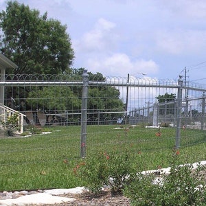 100 Ft X 4 Ft Galvanized Loop Woven Wire Old Fashioned Yard Fence ...