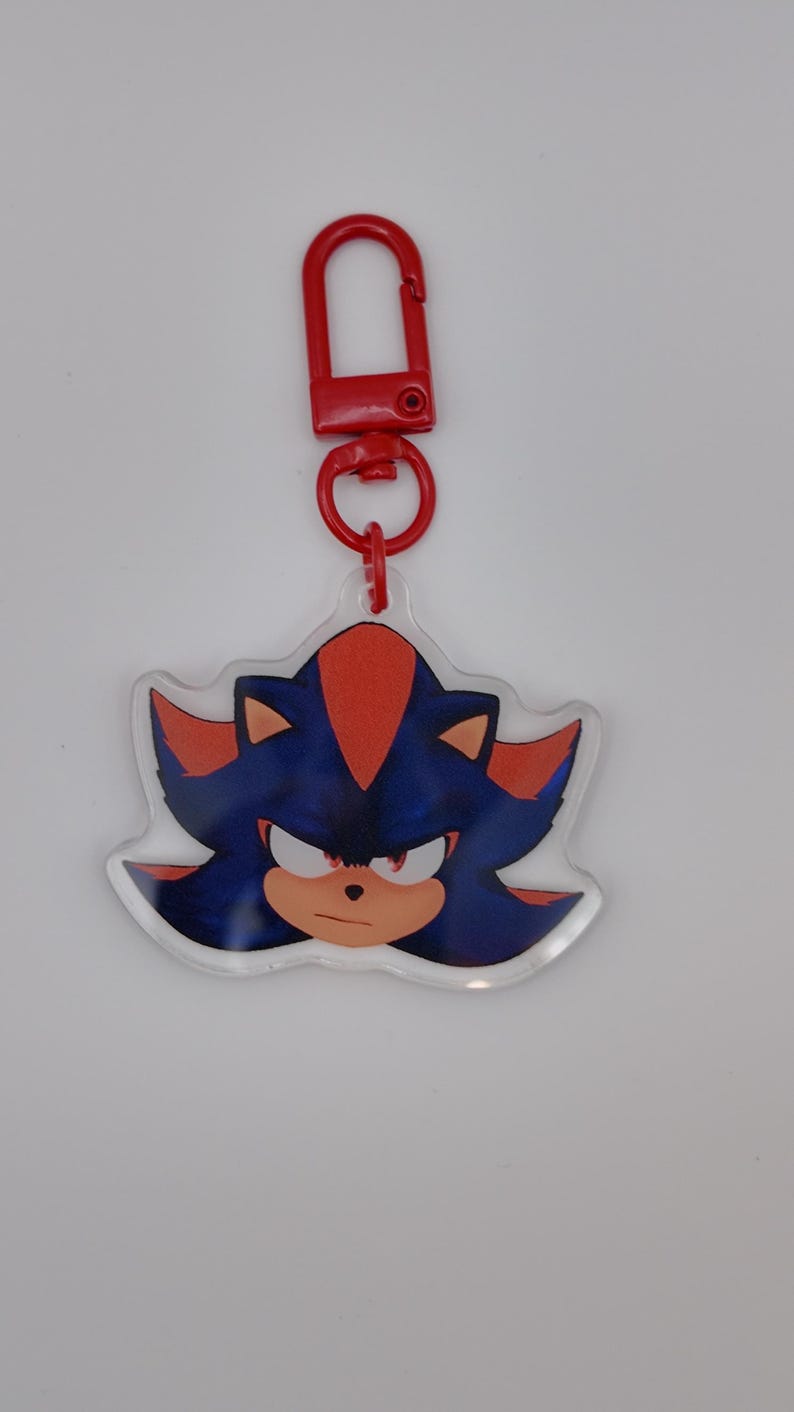 Shadow the Hedgehog Insignia Black Arms Symbol Keychain Sticker Sonic ...