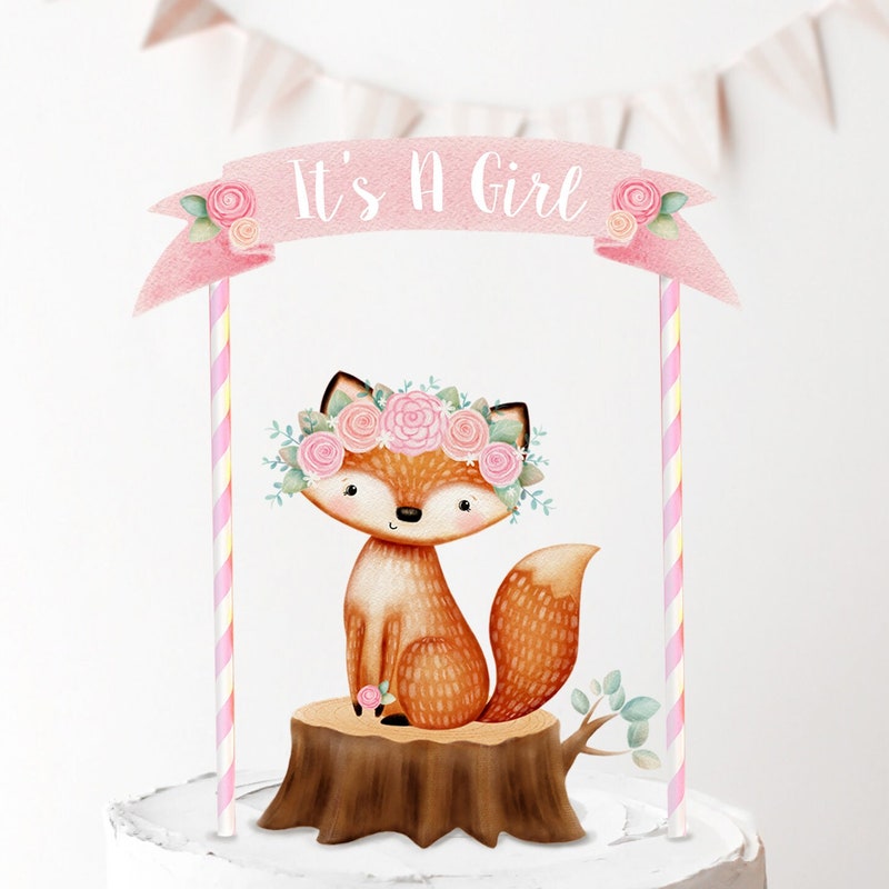Fox Cake Topper - Etsy UK