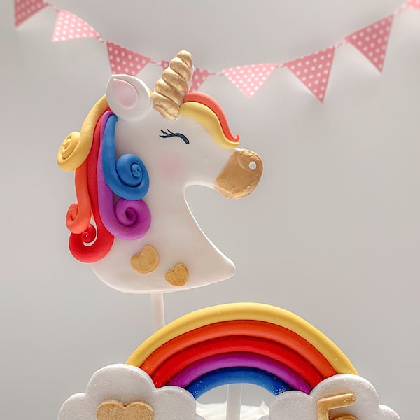 Unicorn Cake Topper Etsy