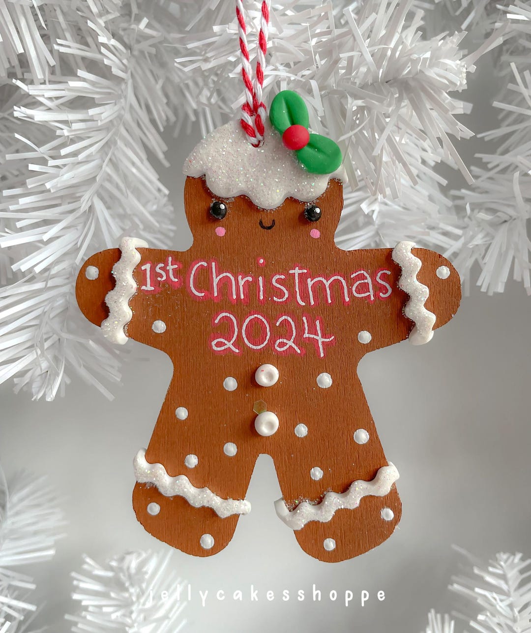 Gingerbread Ornament, Baby's 1st Christmas, Personalized Gift for Boy ...