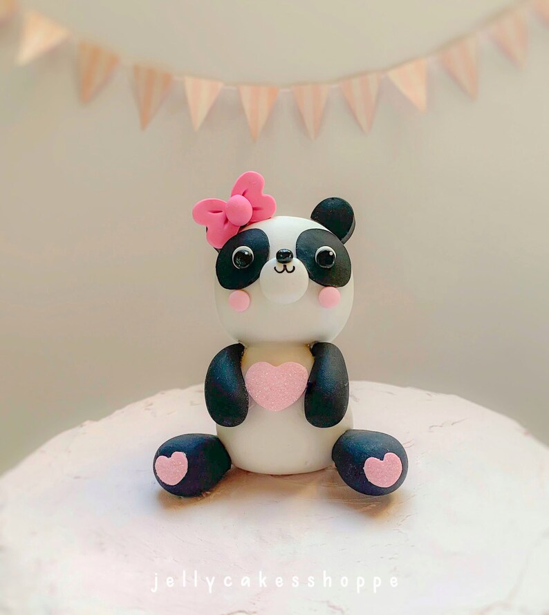Panda Cake Topper, Cute Panda Cake Decoration, Baby Shower Cake ...