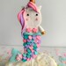 Mermicorn Cake Decorations, Unicorn Mermaid Cake Topper, Nonedible ...