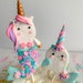 Mermicorn Cake Decorations, Unicorn Mermaid Cake Topper, Nonedible ...