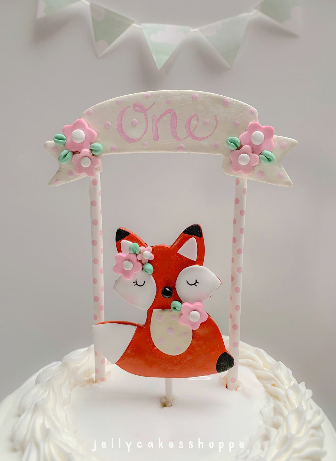 Personalized Woodland Cake Topper, Non Edible, Baby's 1st Birthday ...