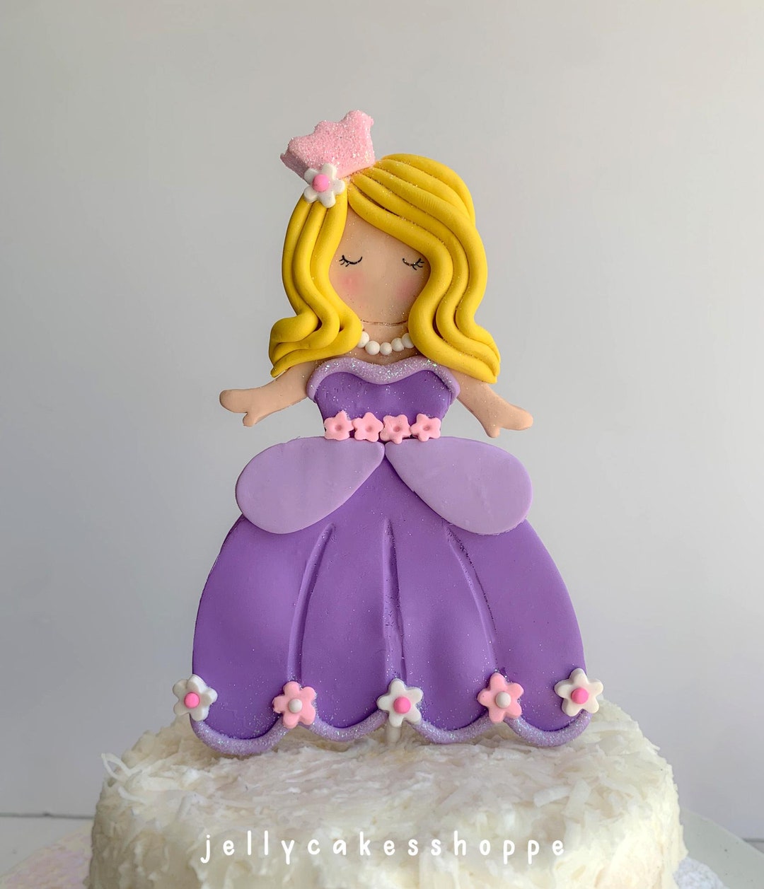 Custom Princess Cake Topper, Nonedible, Princess Birthday Party ...