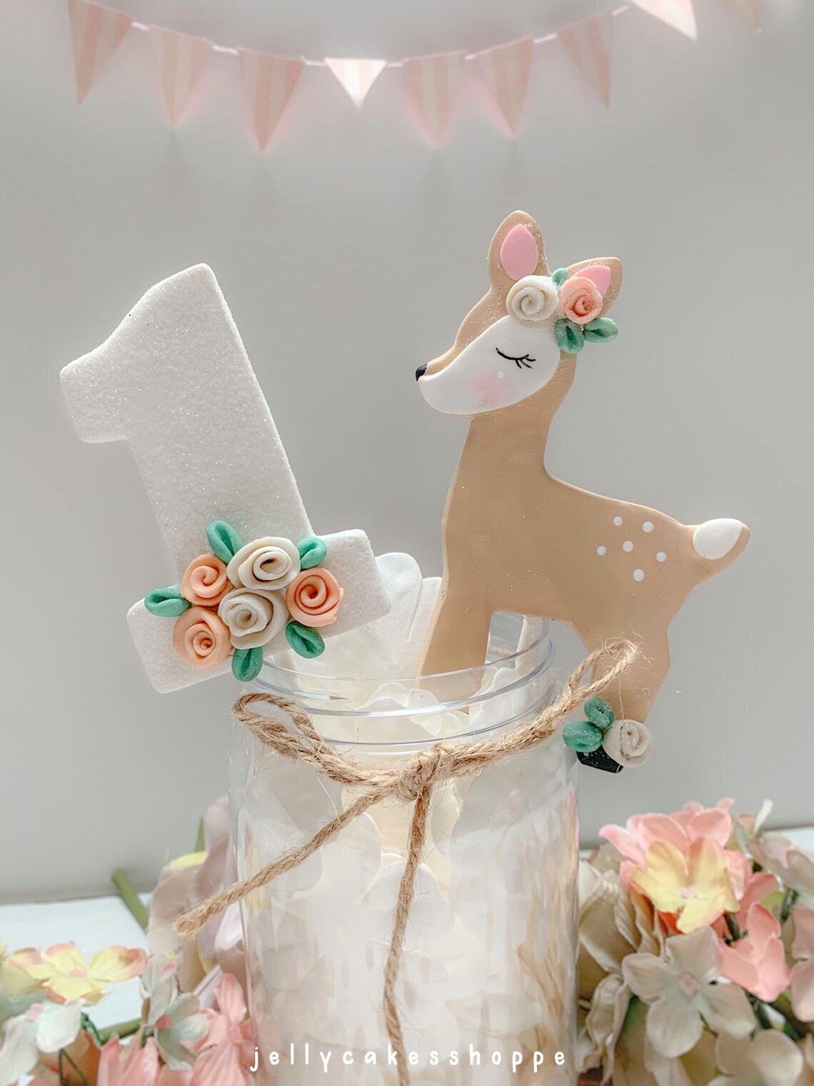 Woodland Deer Cake Topper, Non Edible Cake Topper, Woodland Animals ...