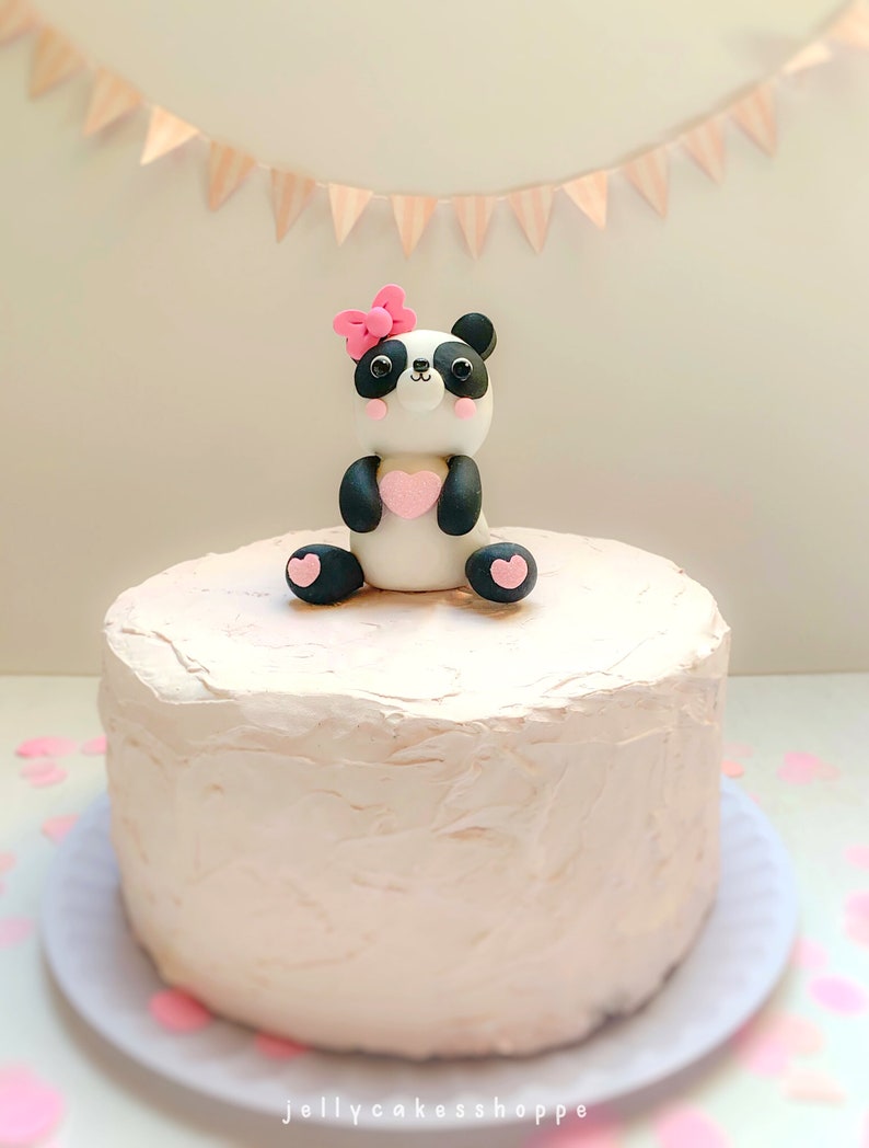Panda Cake Topper Cute Panda Cake Decoration Baby Shower - Etsy