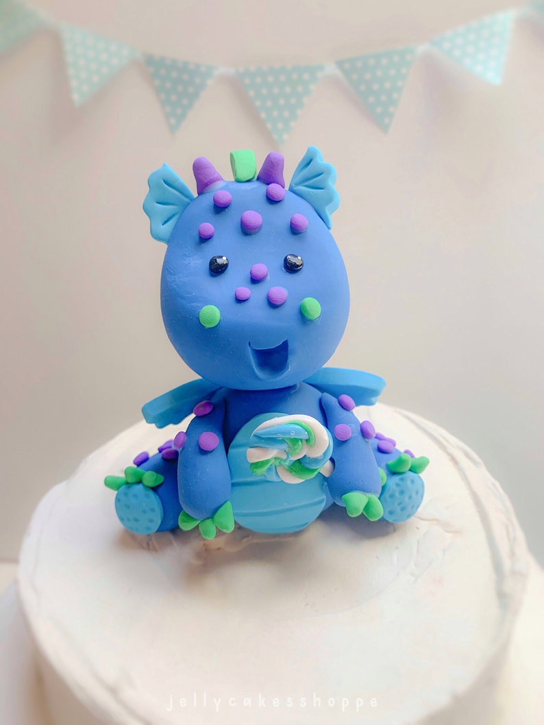 Dragon Cake Topper Non Edible Dragon Birthday for Boy - Etsy