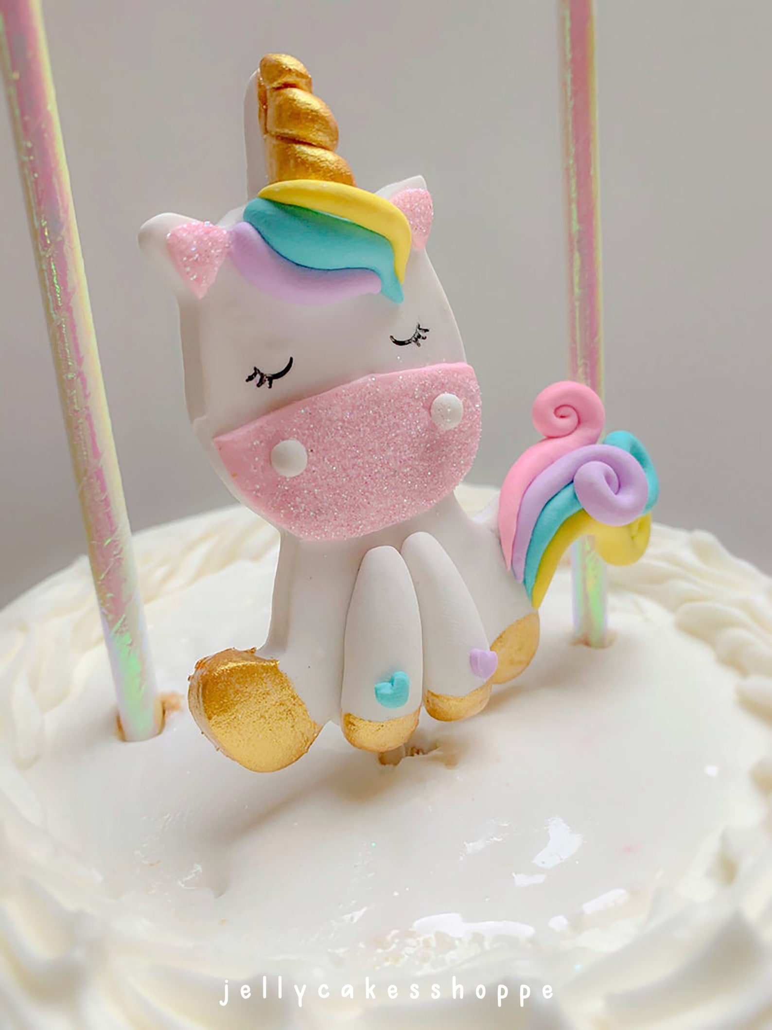 Personalized Unicorn Cake Topper Non Edible Cake Topper Etsy
