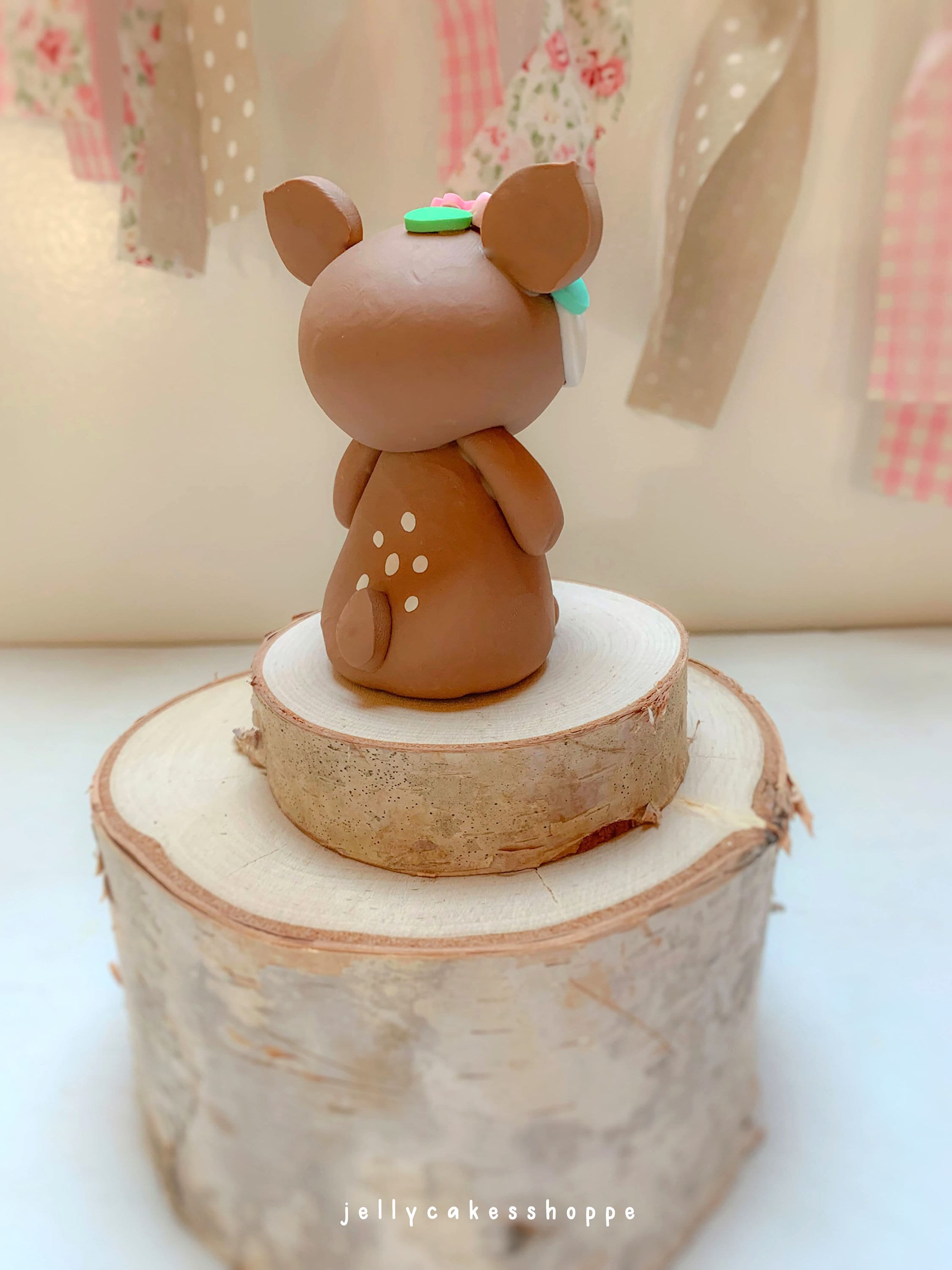 Woodland Deer Cake Topper, Deer Cake Topper for Girl, Woodland Baby ...
