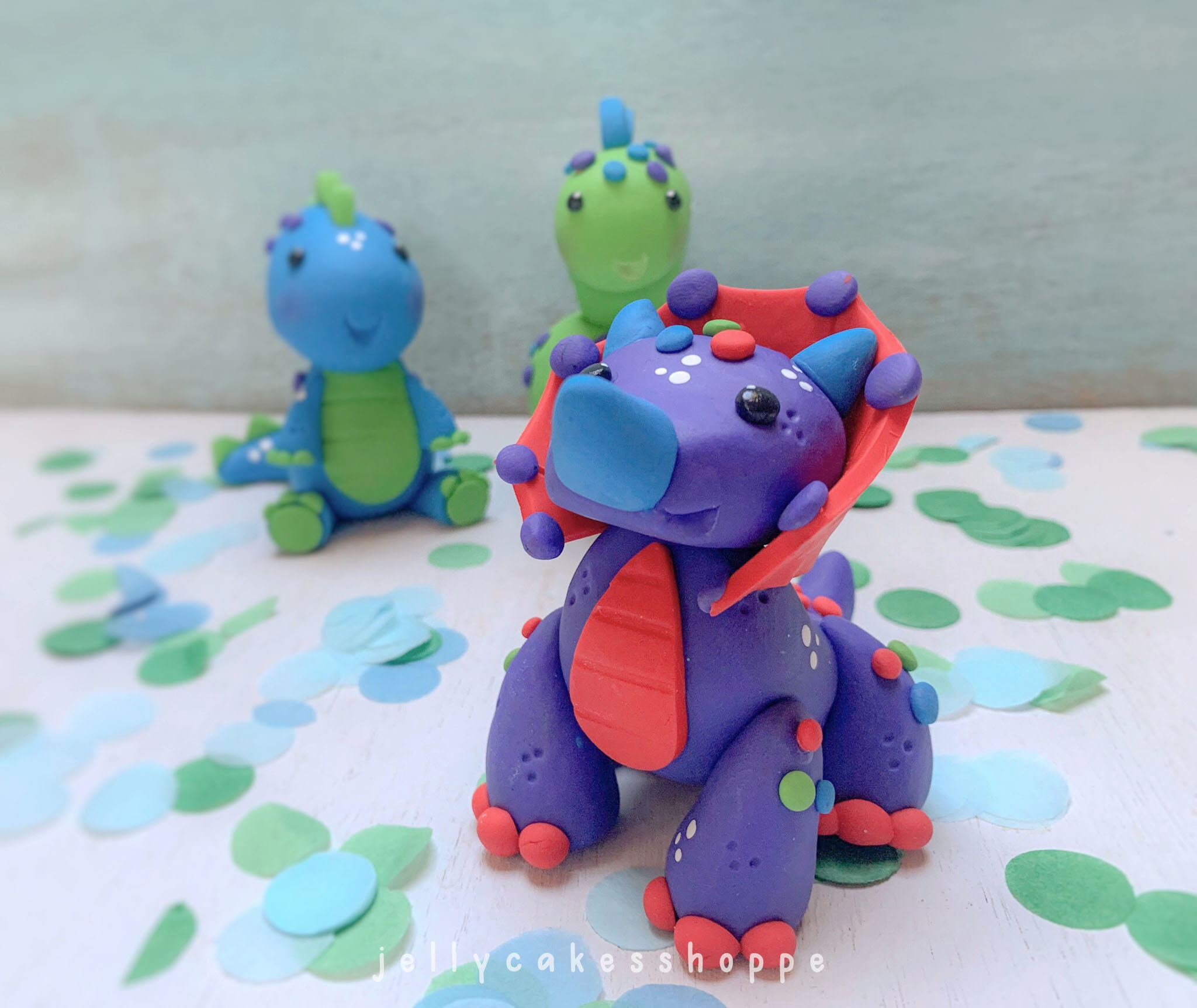 Dinosaur Cake Topper, Non Edible Cake Topper for Boy, Dinosuar Birthday ...