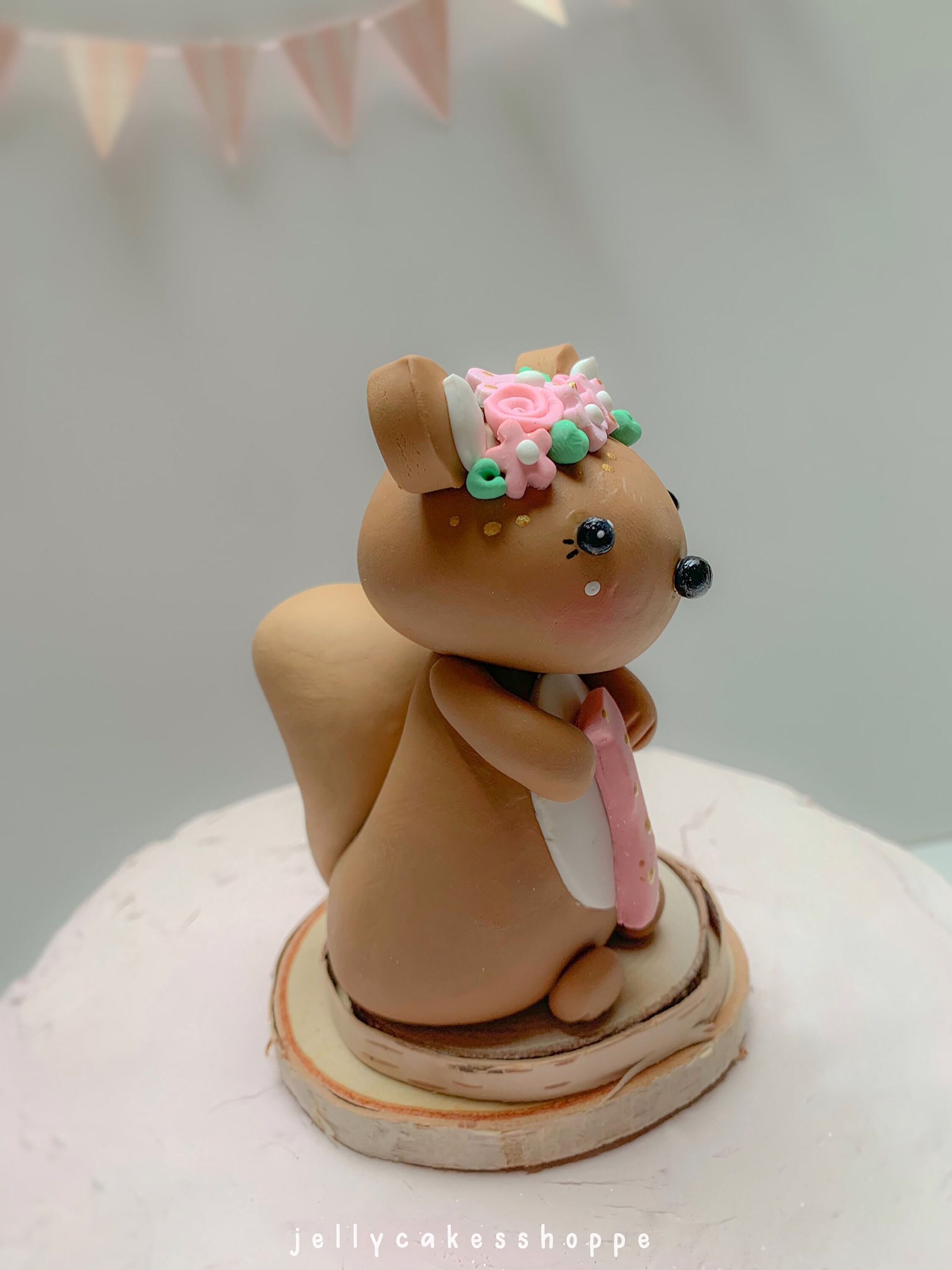 Woodland Animal Cake Topper Squirrel Cake Topper Woodland - Etsy