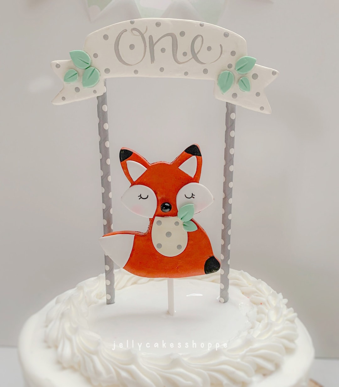 Personalized Woodland Cake Topper, Non Edible, Baby's 1st Birthday ...