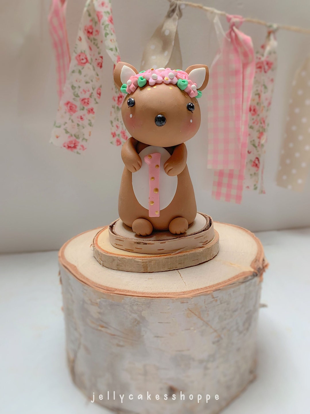 Woodland Animal Cake Topper, Squirrel Cake Topper, Woodland Baby Shower ...