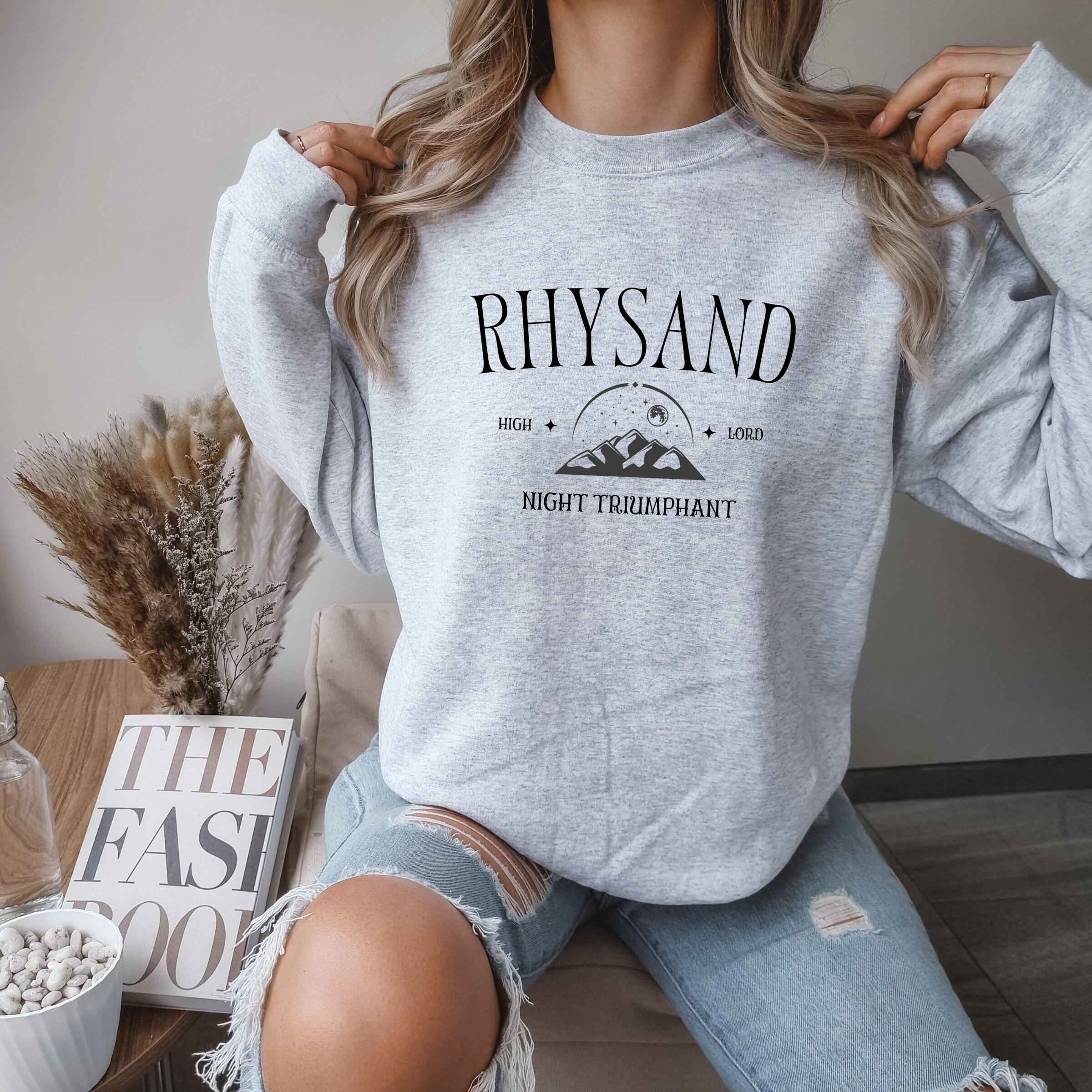 ACOTAR Sweatshirt Rhysand Fae High Lord of the Night Court Sweatshirt ...