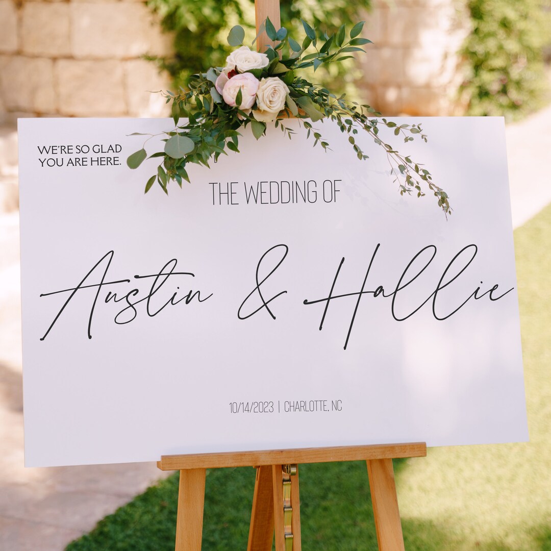 Personalized Custom Welcome Acrylic Sign Picture for Wedding - Etsy