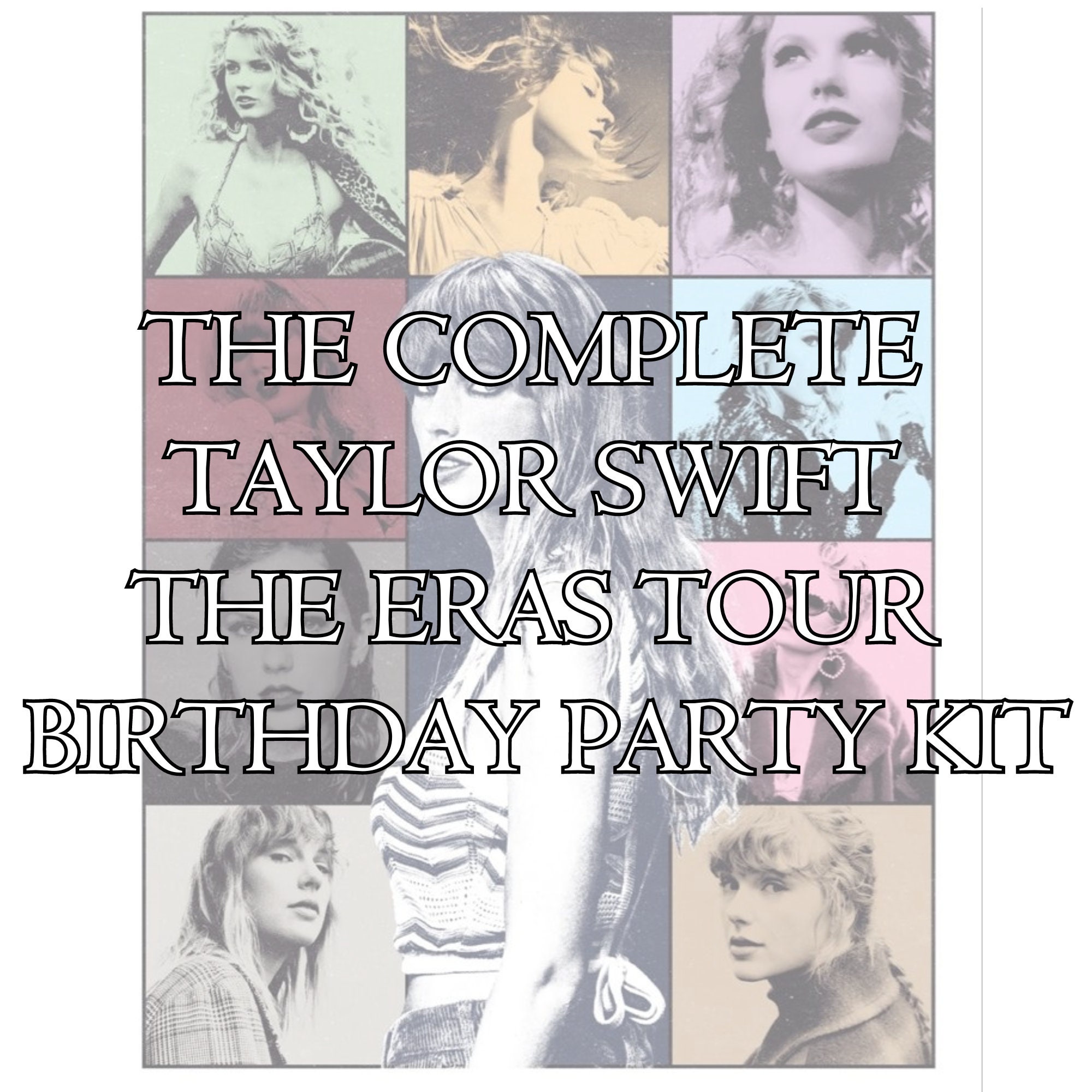 The Complete Taylor Swift the Eras Tour Birthday Party Supplies Kit for ...