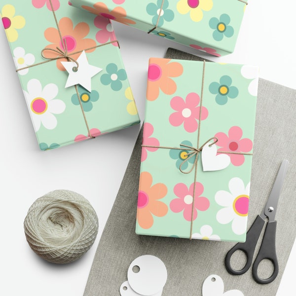 Retro Wrapping Paper - Etsy