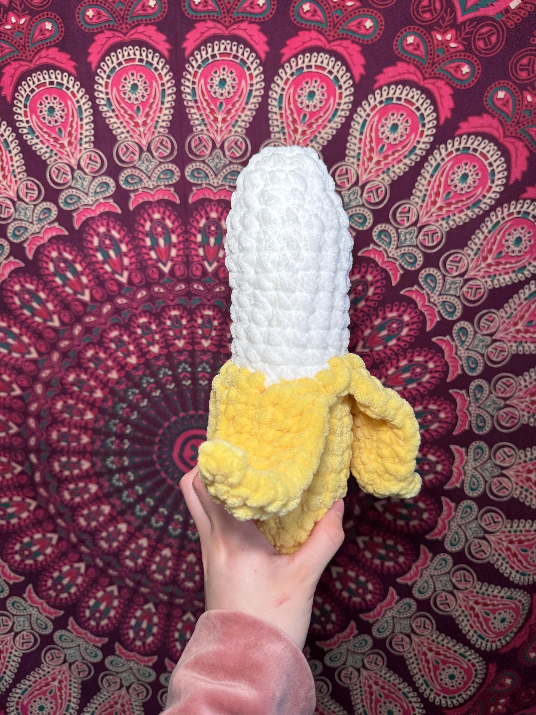 Handmade Banana Plushie, Cute Fruit Plushies, Bananas, Banana Plushie ...