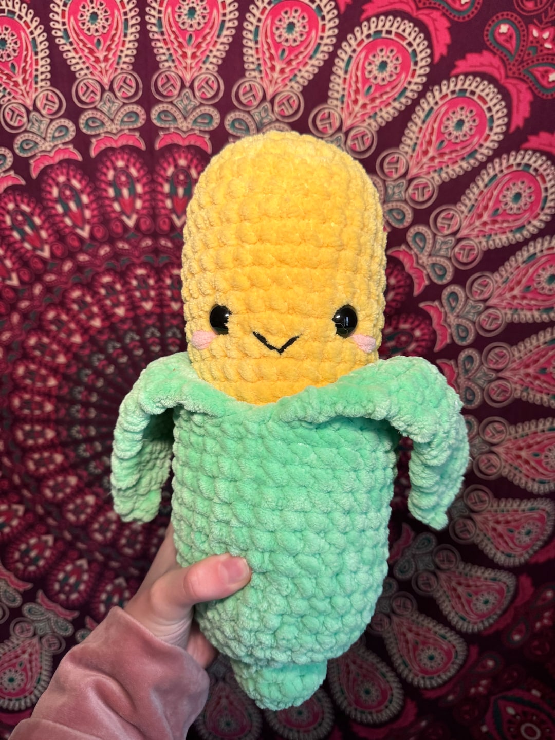 Corn Plushie, Corn on the Cob Plushie, Corn on the Cob, Corn, Crochet ...