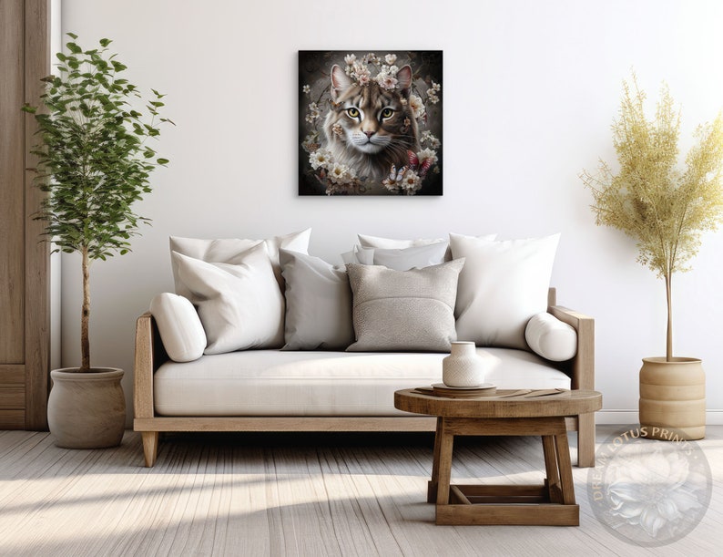 Tabby Cat Wall Art, Tabby Cat Poster, Cat Print, Cat Lover Gift ...