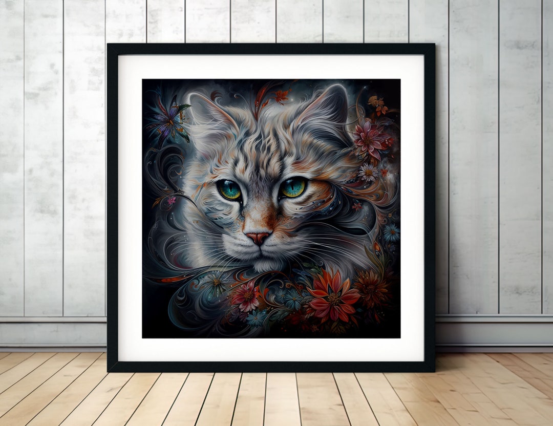 Tabby Cat Wall Art, Tabby Cat Poster, Cat Print, Cat Lover Gift ...