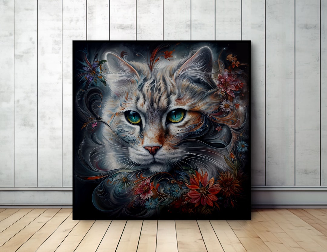 Tabby Cat Wall Art, Tabby Cat Poster, Cat Print, Cat Lover Gift ...