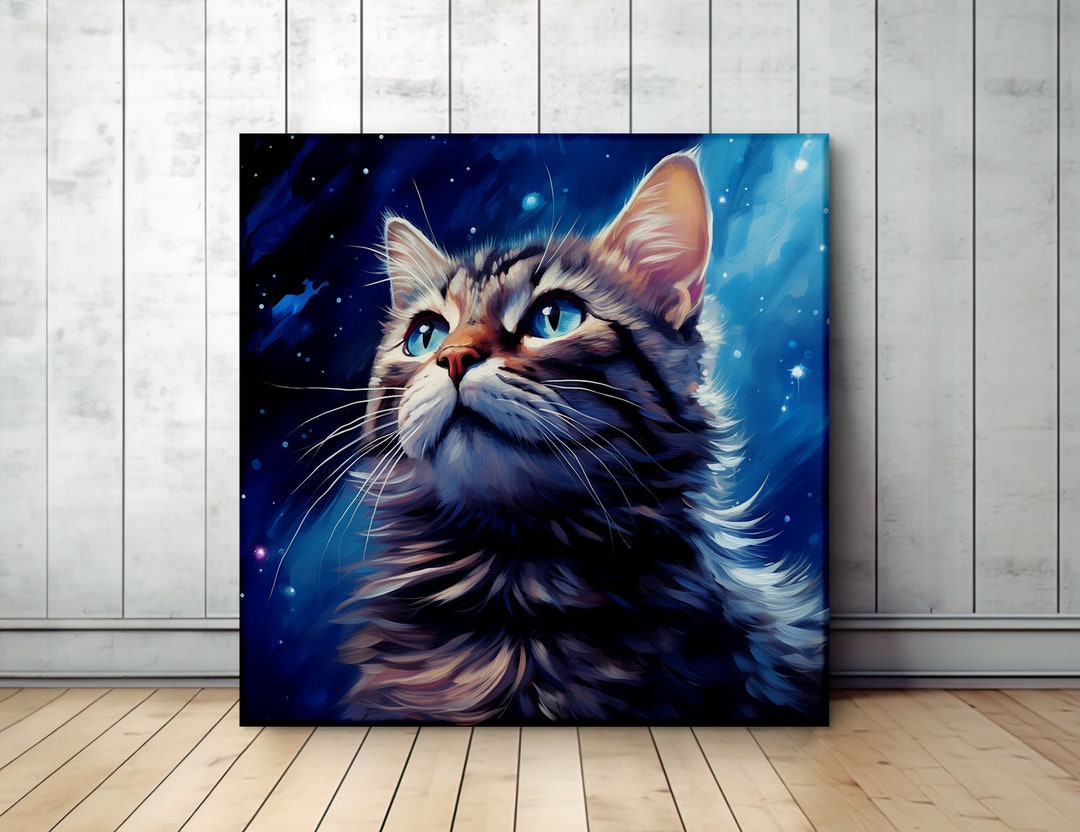 Tabby Cat Wall Art, Tabby Cat Poster, Cat Print, Cat Lover Gift ...