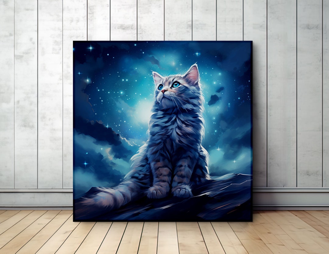 Tabby Cat Wall Art, Tabby Cat Poster, Cat Print, Cat Lover Gift ...