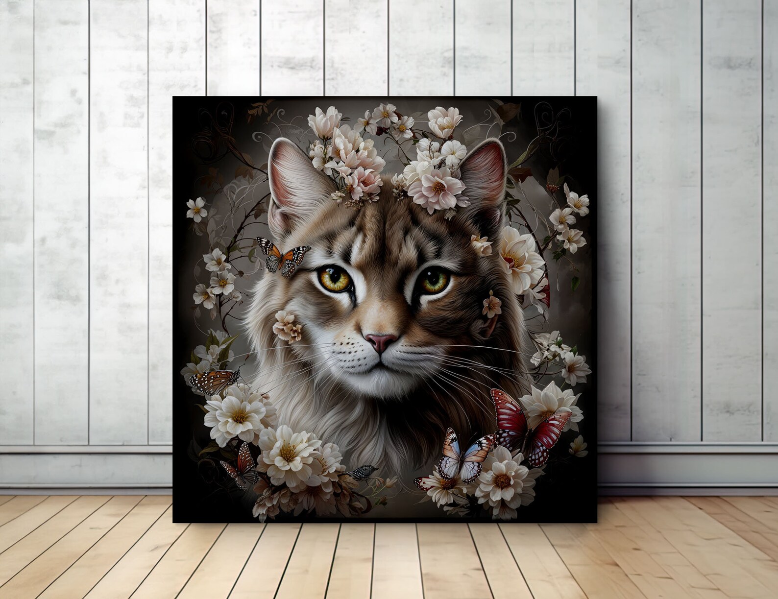 Tabby Cat Wall Art, Tabby Cat Poster, Cat Print, Cat Lover Gift ...