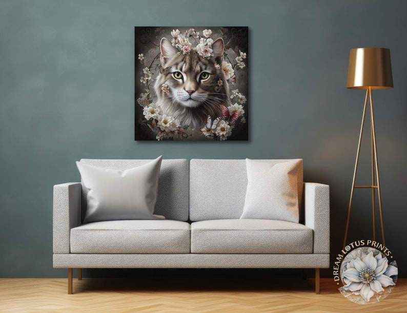 Tabby Cat Wall Art, Tabby Cat Poster, Cat Print, Cat Lover Gift ...