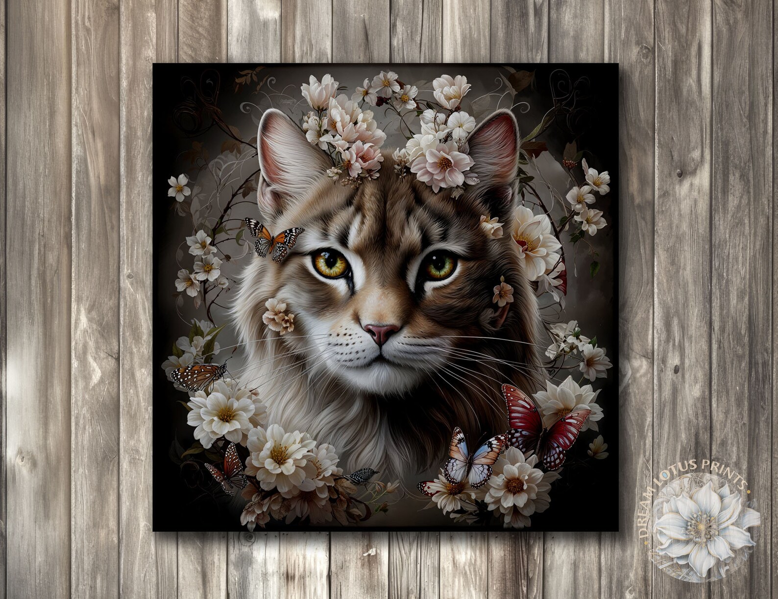 Tabby Cat Wall Art, Tabby Cat Poster, Cat Print, Cat Lover Gift ...
