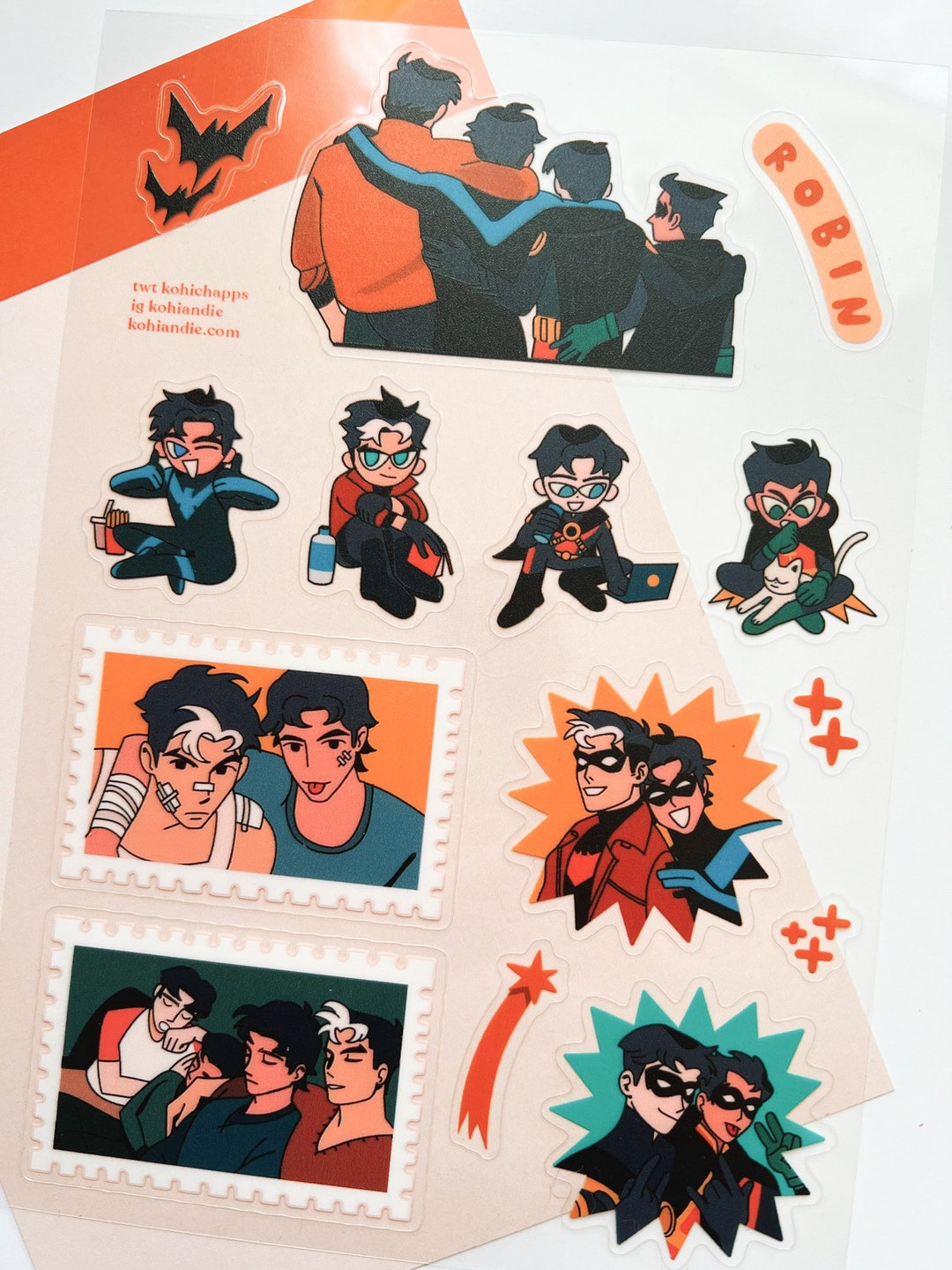Batboys Clear Sticker Sheets 8x5" - Etsy