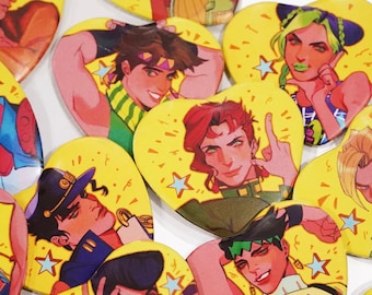 Jojo's Bizarre Adventure Star Buttons - Etsy