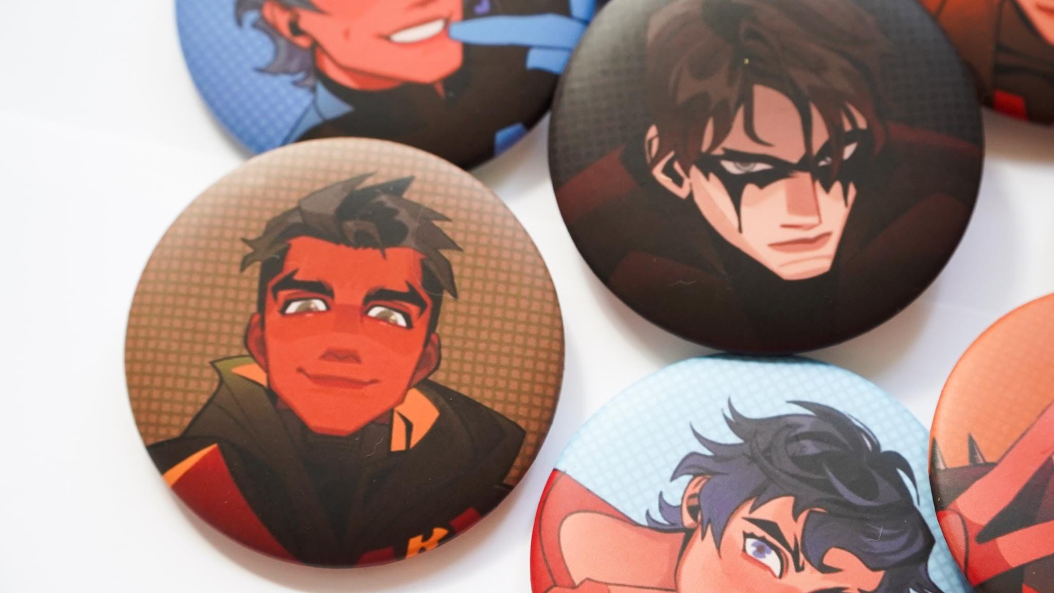 Dc Character Circle Buttons - Etsy