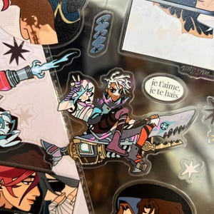 Arcane Shippy Sticker Sheet 8x5" Ft. Vander, Silco, Jinx, Vi, Viktor ...