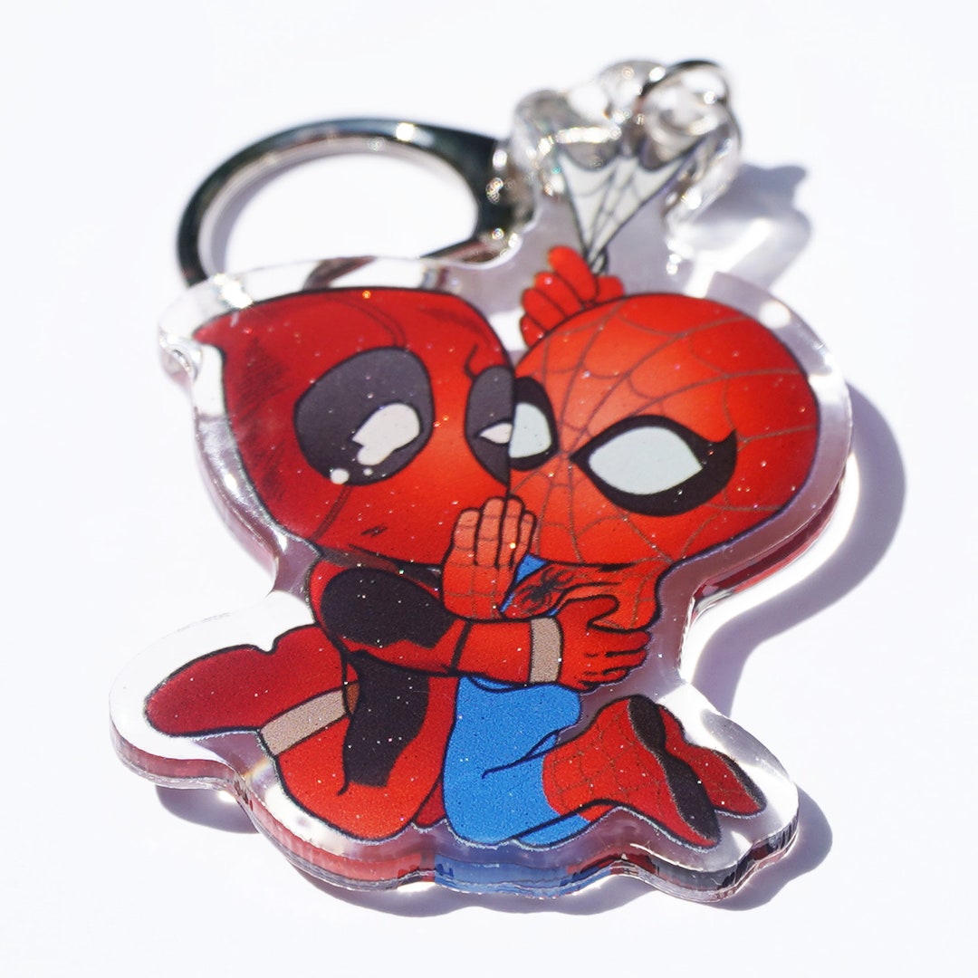 Spideypool Keychain - Etsy
