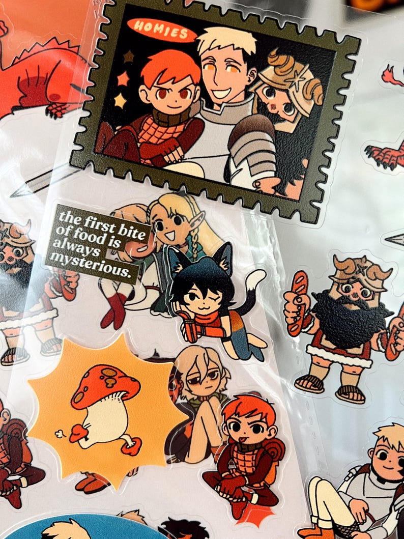 Dunmeshi Clear Sticker Sheets 8x5 - Etsy