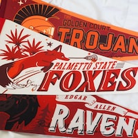Aftg Teams Felt Sports Pennants (foxes, Ravens, & Trojans) - Etsy